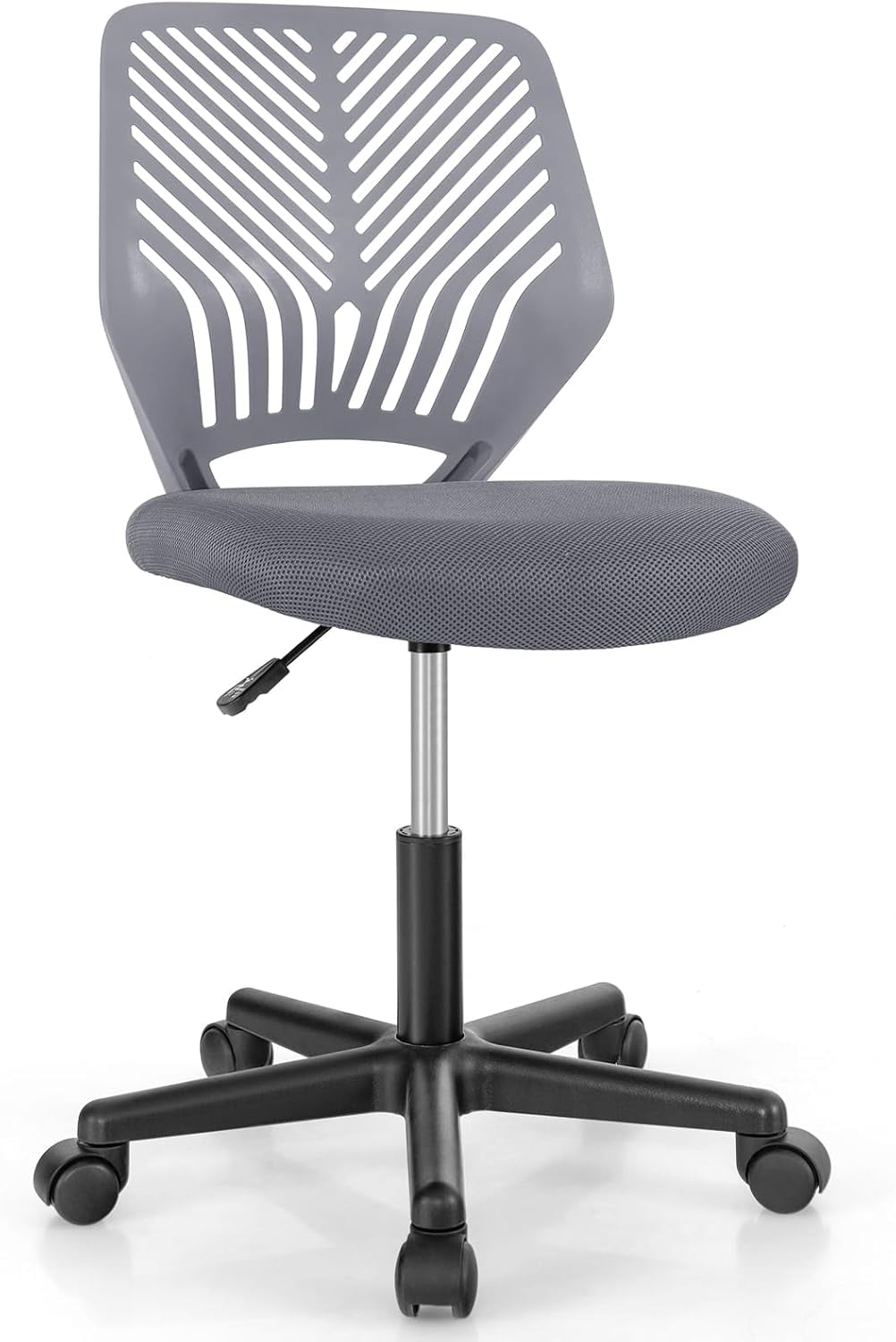 Kids Desk Chair, Armless Kids Computer Chair with Lumbar Support, Mesh ...