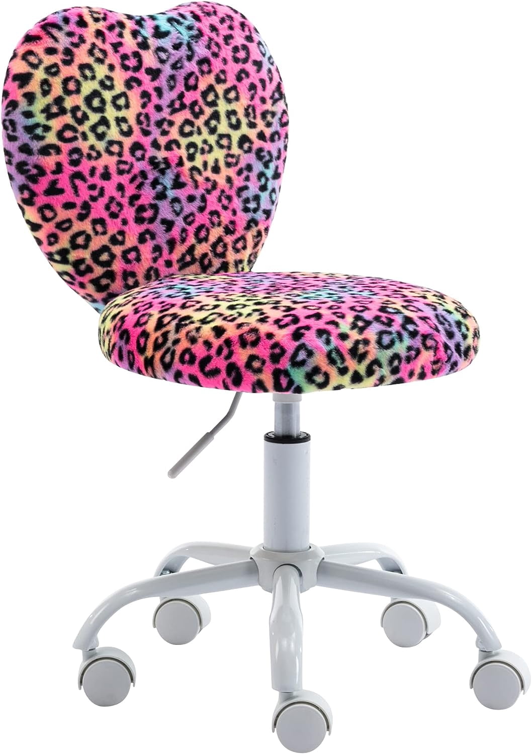 Kids Desk Chair Faux Fur Small Study Chair for Teenage Girls ...