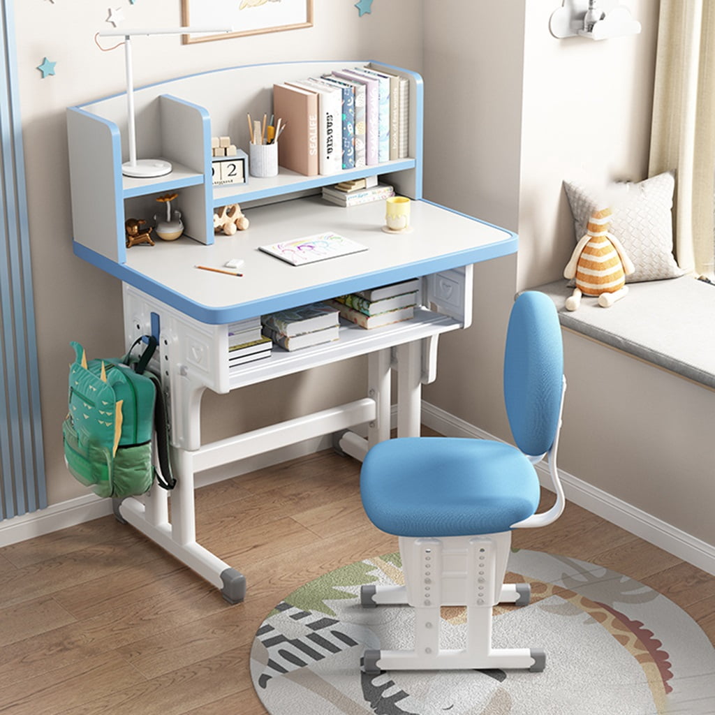 Kids Desk And Chair Set, Height Adjustable Ergonomic Children Study ...