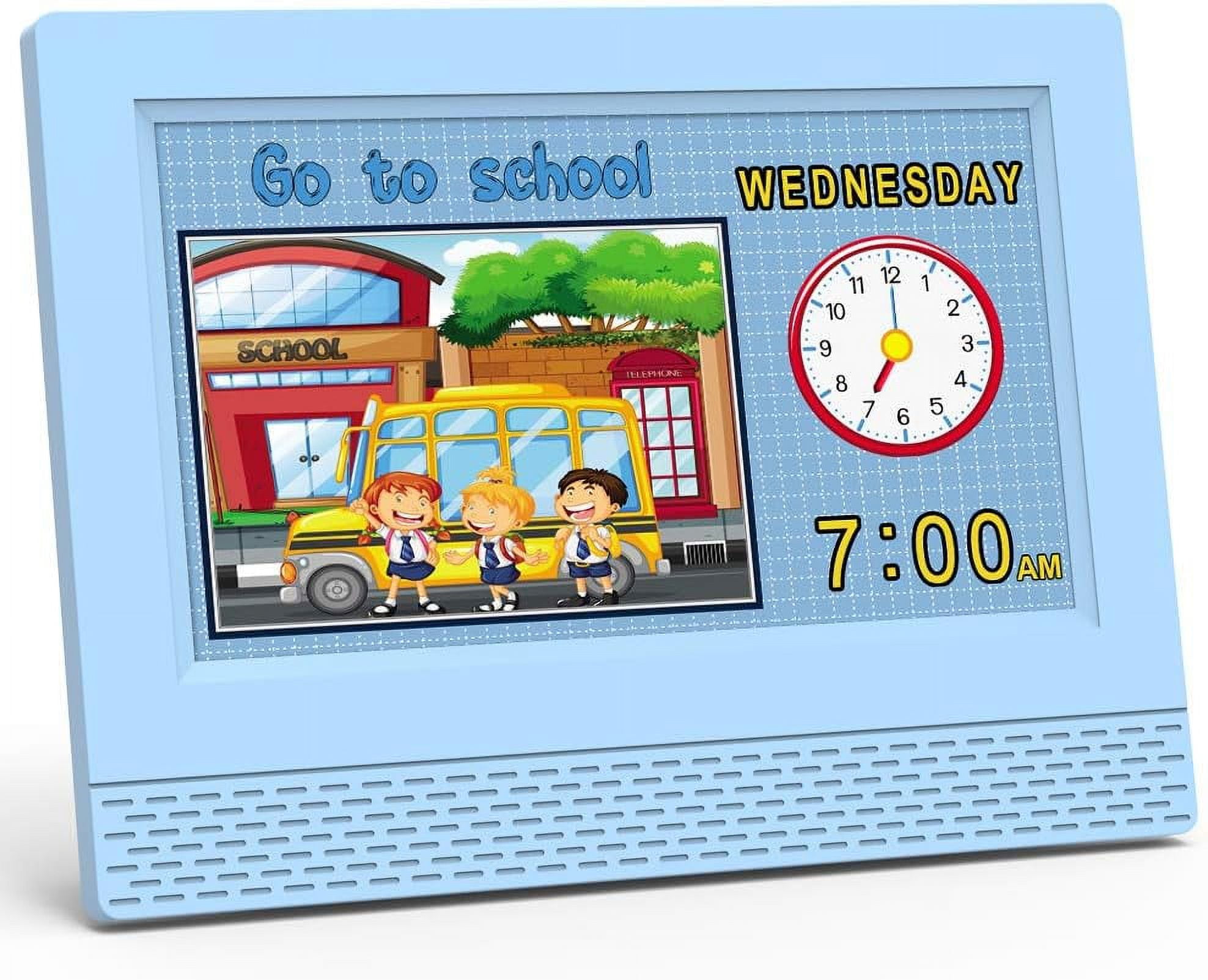 Kids Digital Alarm Clock Colorful " LED Display Eye-Caring Sleep ...