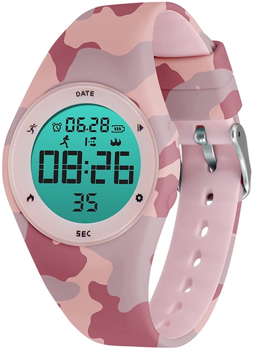 Kids Digital Sport Watch ，Watch with Alarm Clock, Stopwatch,Pedometer ...