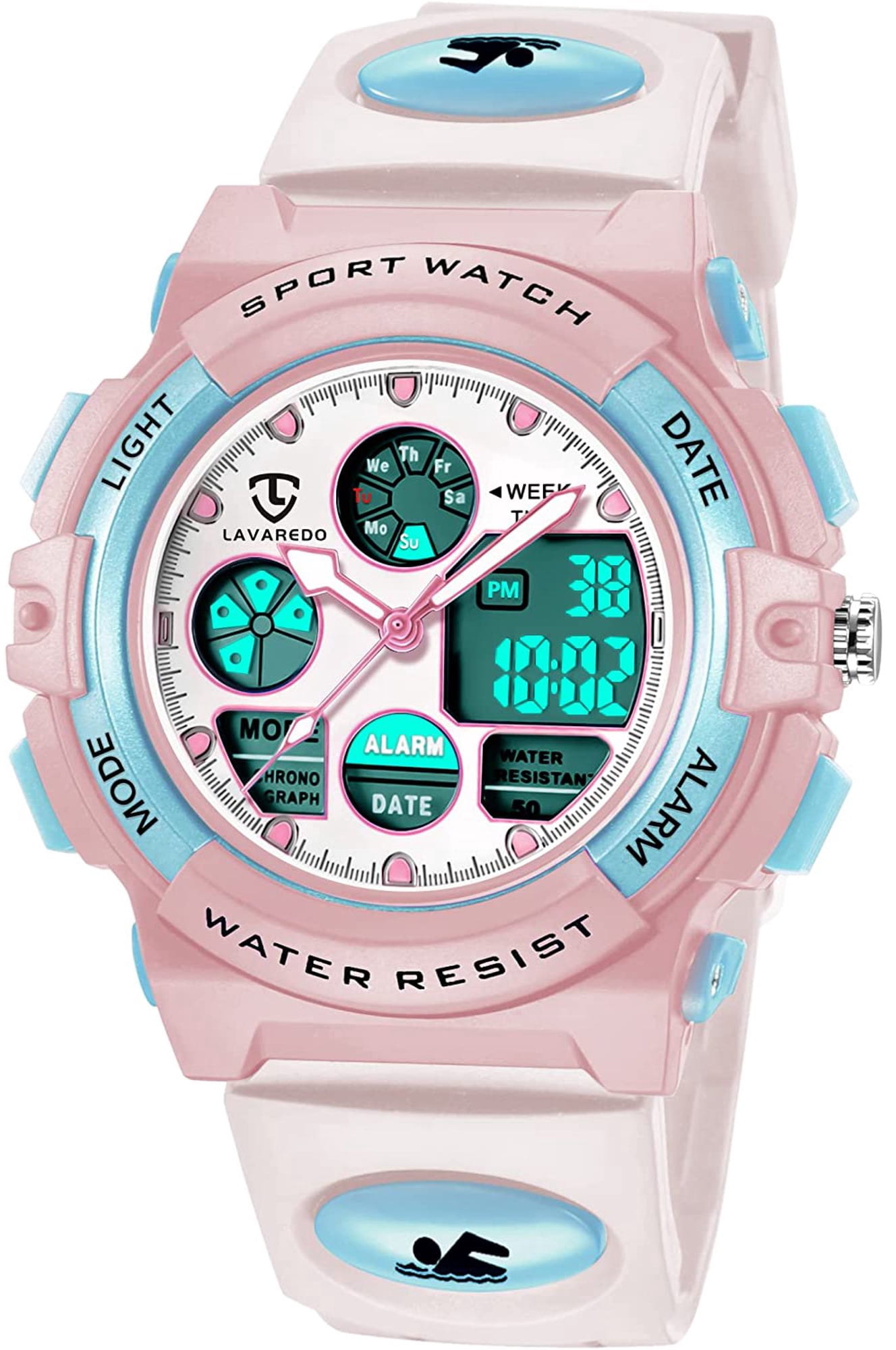 Digital Sport Watch, Waterproof Outdoor Watches Casual Electronic ...