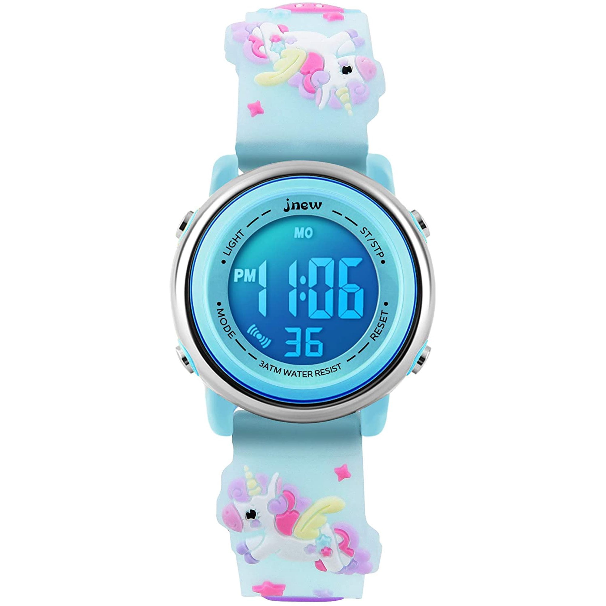 Kids Digital Watch,3D Cute Cartoon Digital Watch 30M Waterproof Watch 7 ...