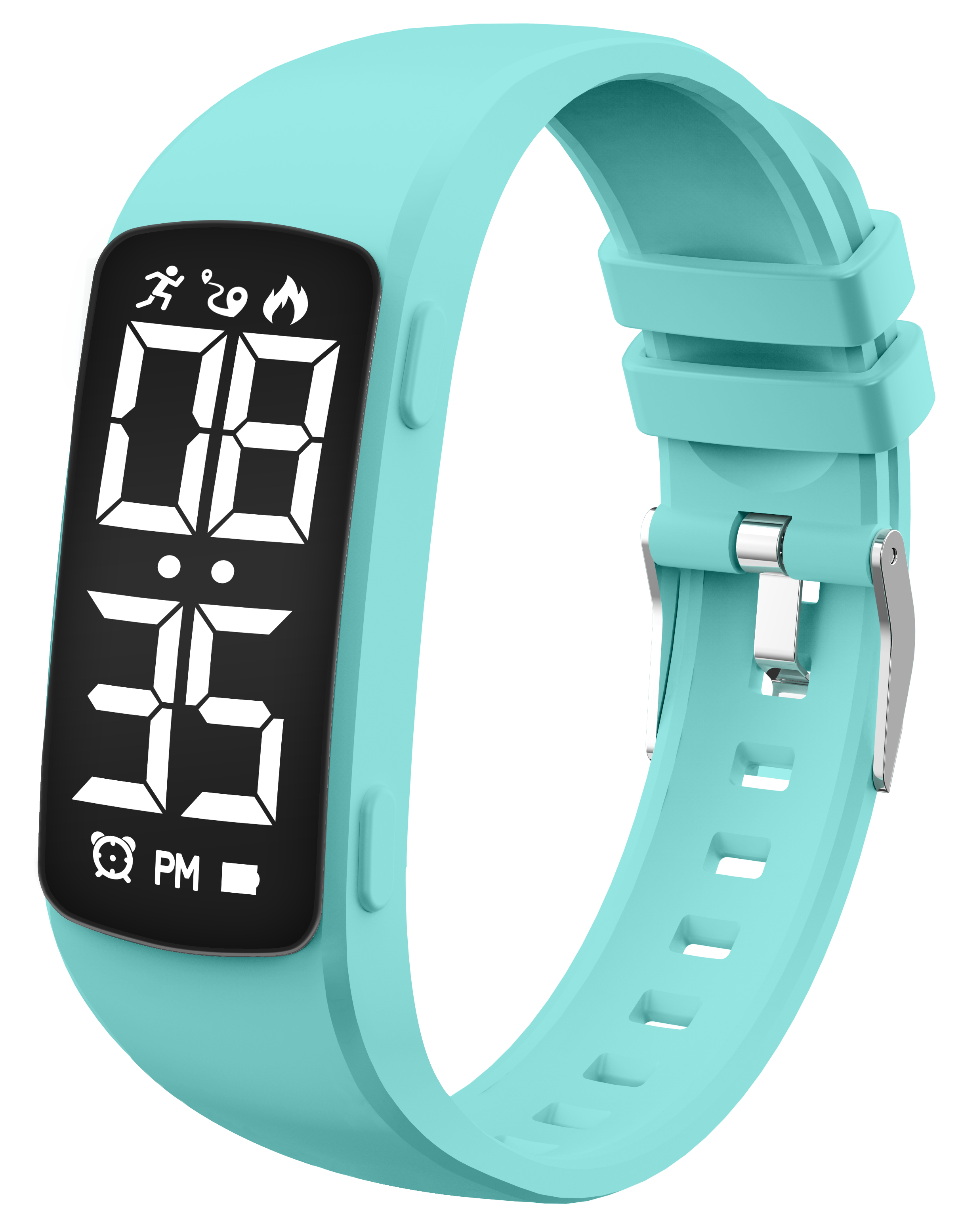 Pedometer Watch with LCD Display Simple Operation Walking Fitness ...