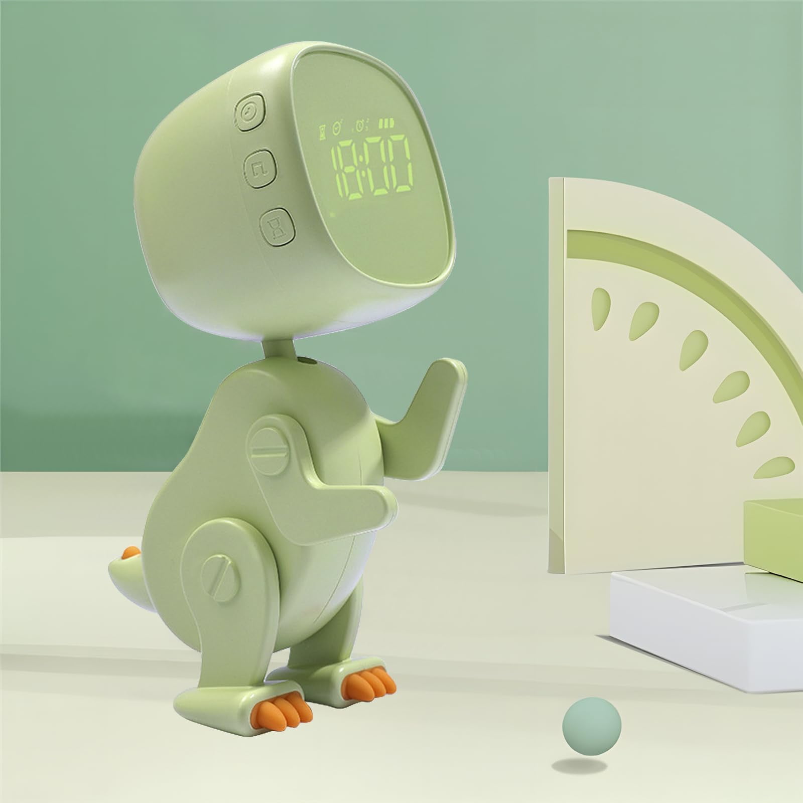 Kids Dinosaur Alarm Clock LED Cute Bedside Clock with Digital Display ...