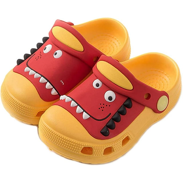 Kids Dinosaur Clogs Slippers Girls Boys Toddlers Little Cute Garden Water Shoes Cartoon Slides ...