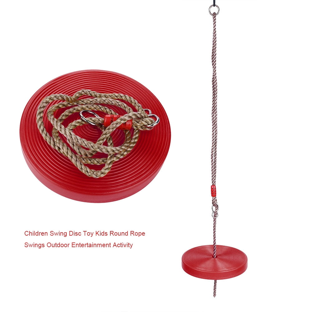 Kids Disc Swing,Children Swing Disc Toy Kids Round Rope Swings Outdoor ...
