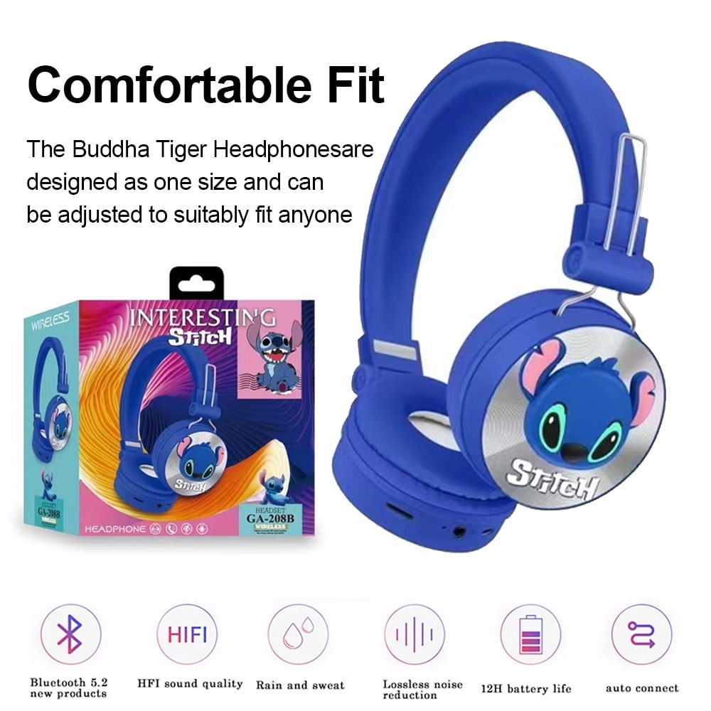 Kids Disney Marvel Headphones HIFI Sound Foldable With Mic Wireless ...
