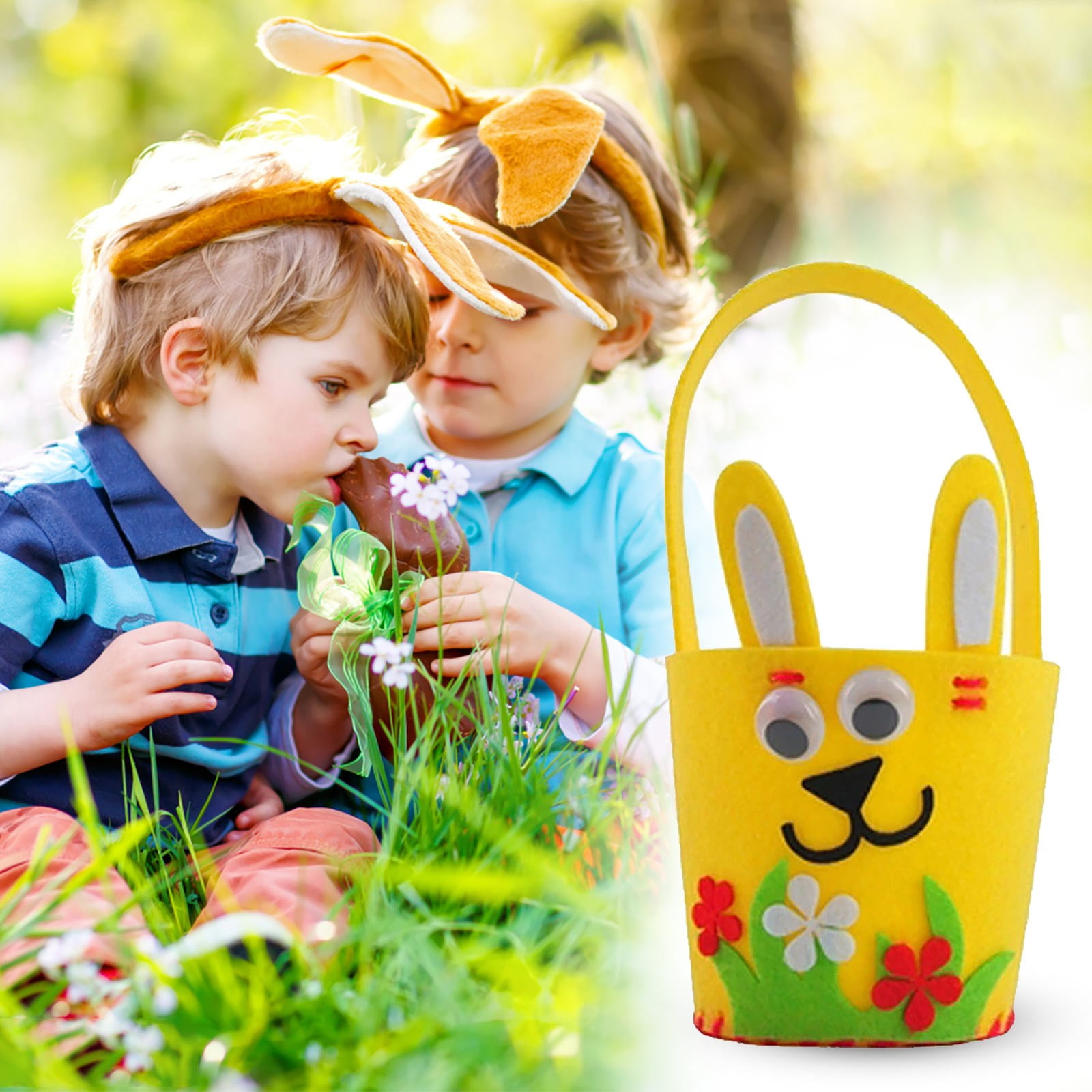 Kids Diy Easter Egg Bunny Basket Craft Kit For Preschoolers,Diy Basket ...