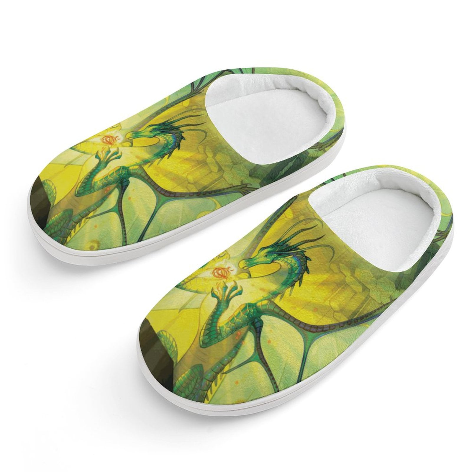 Kids Dragon Wings Of Fire Slippers Anti-slip Fluffy Fuzzy House ...