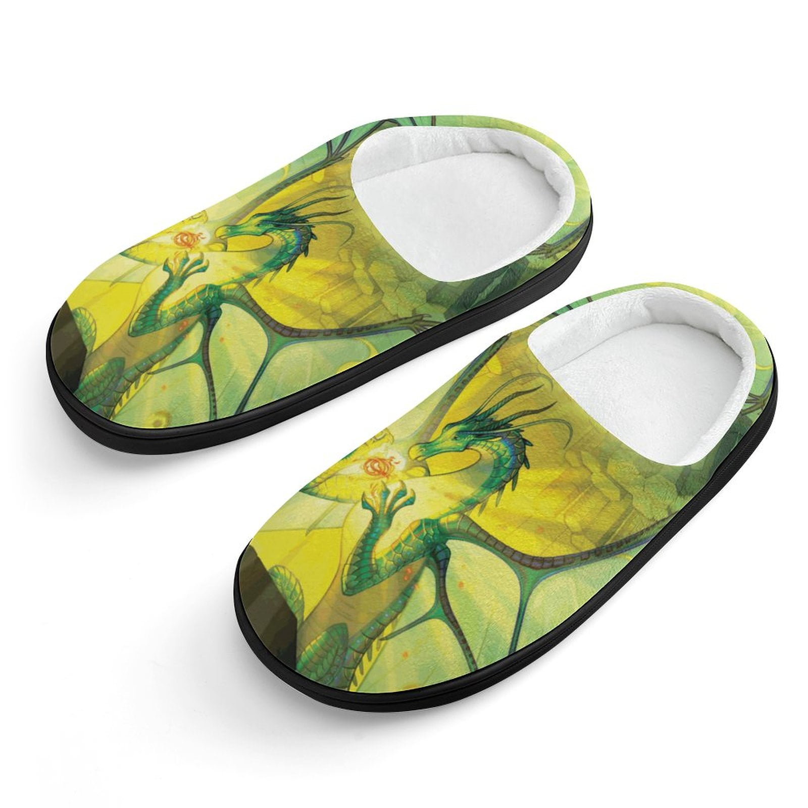 Kids Dragon Wings Of Fire Slippers Anti-slip Fluffy Fuzzy House ...