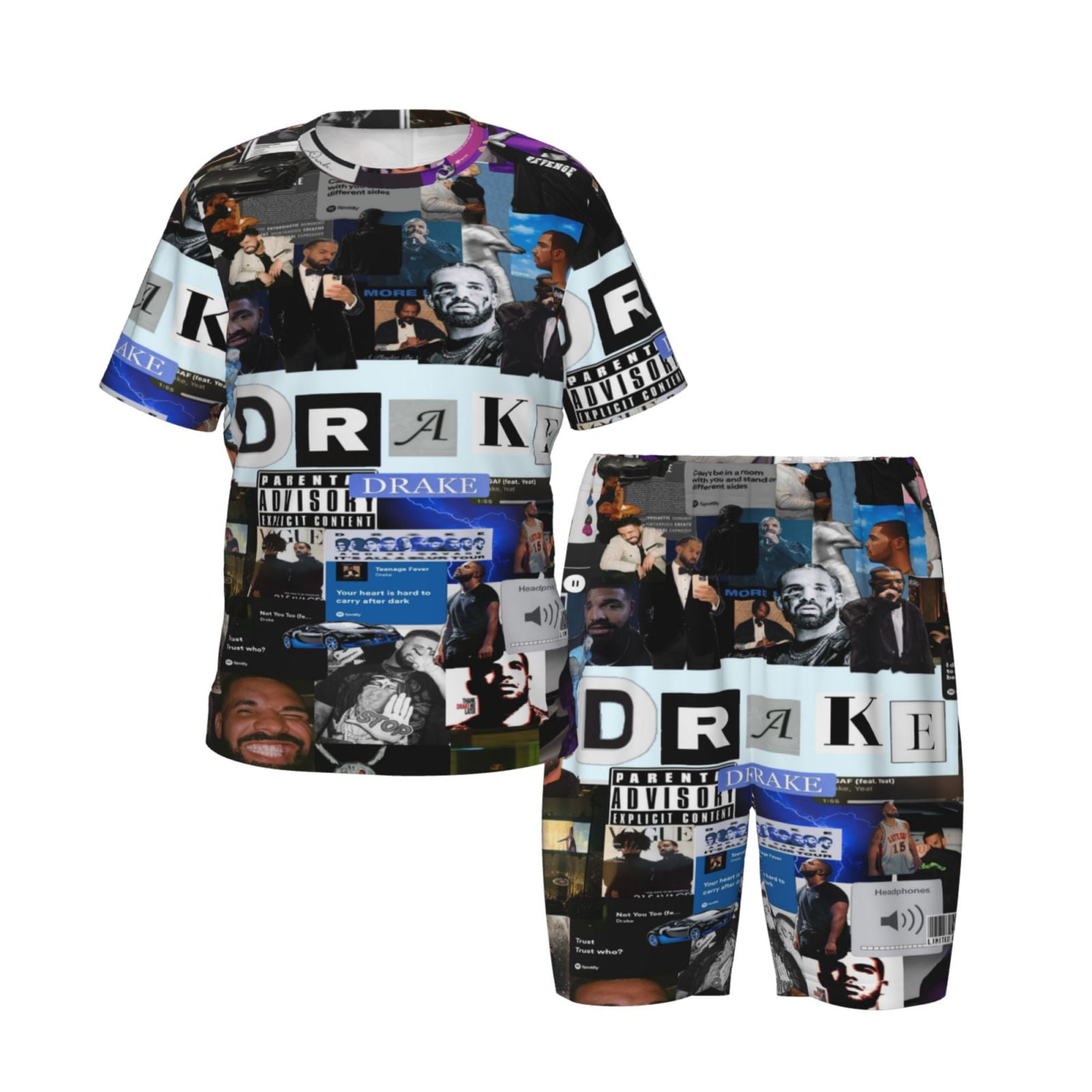 Kids Drake Singer Pajamas Set Cartoon Sleepwear Short Set Outfit For ...