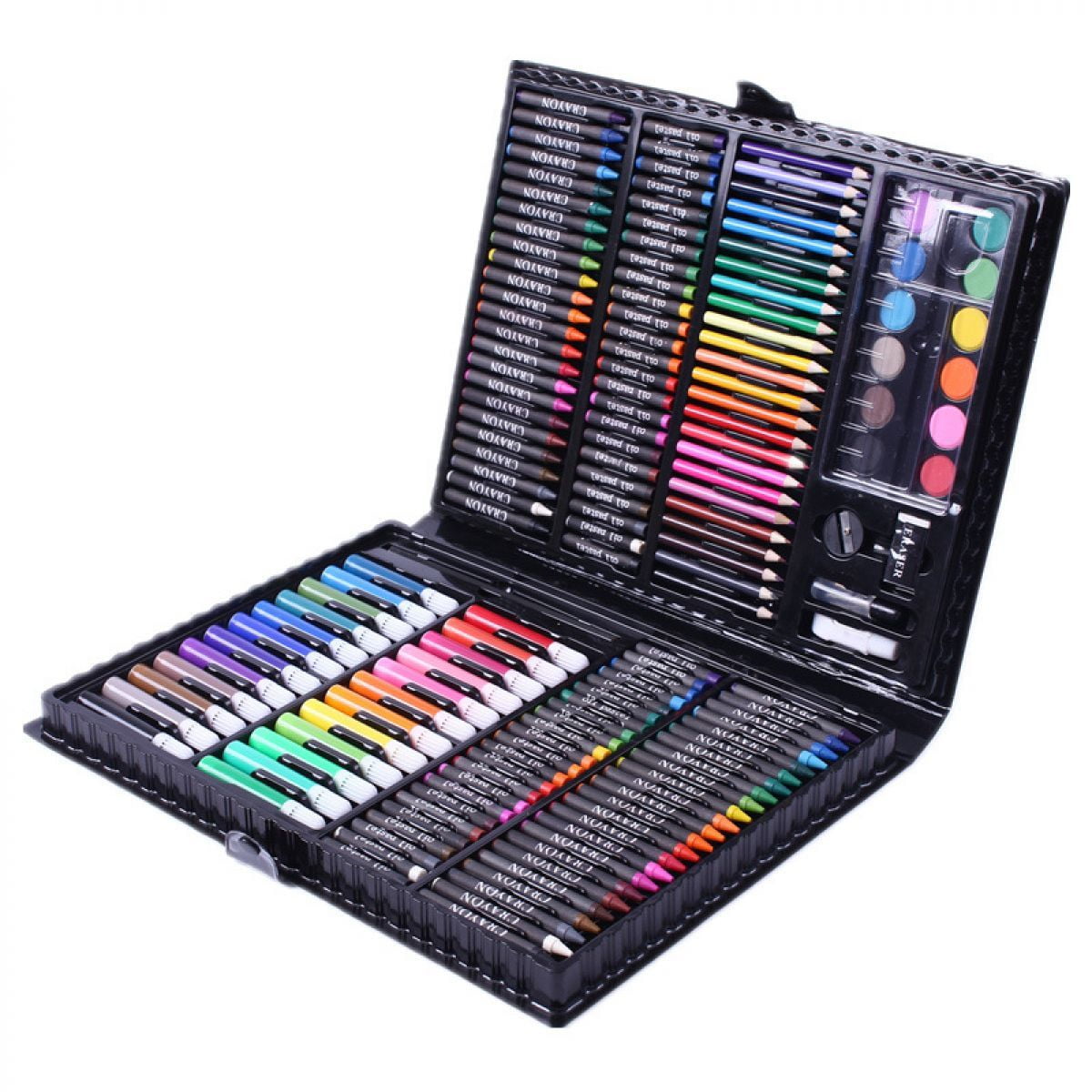 Kids Drawing Art Kit Includes Oil Pastels Crayons Colored Pencils ...