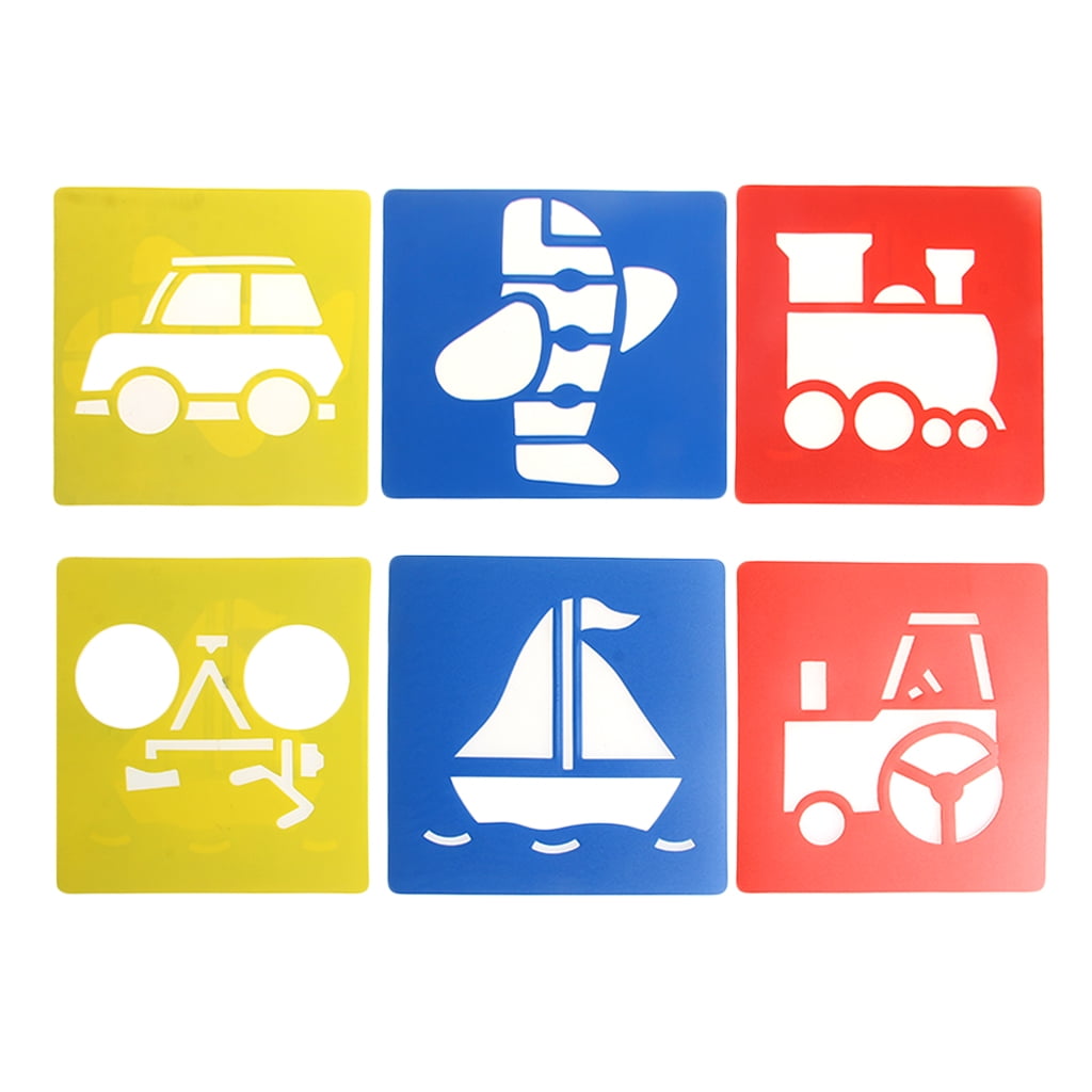 Kids Drawing Practice Transport Shape Template for Kids Preschool Toy ...