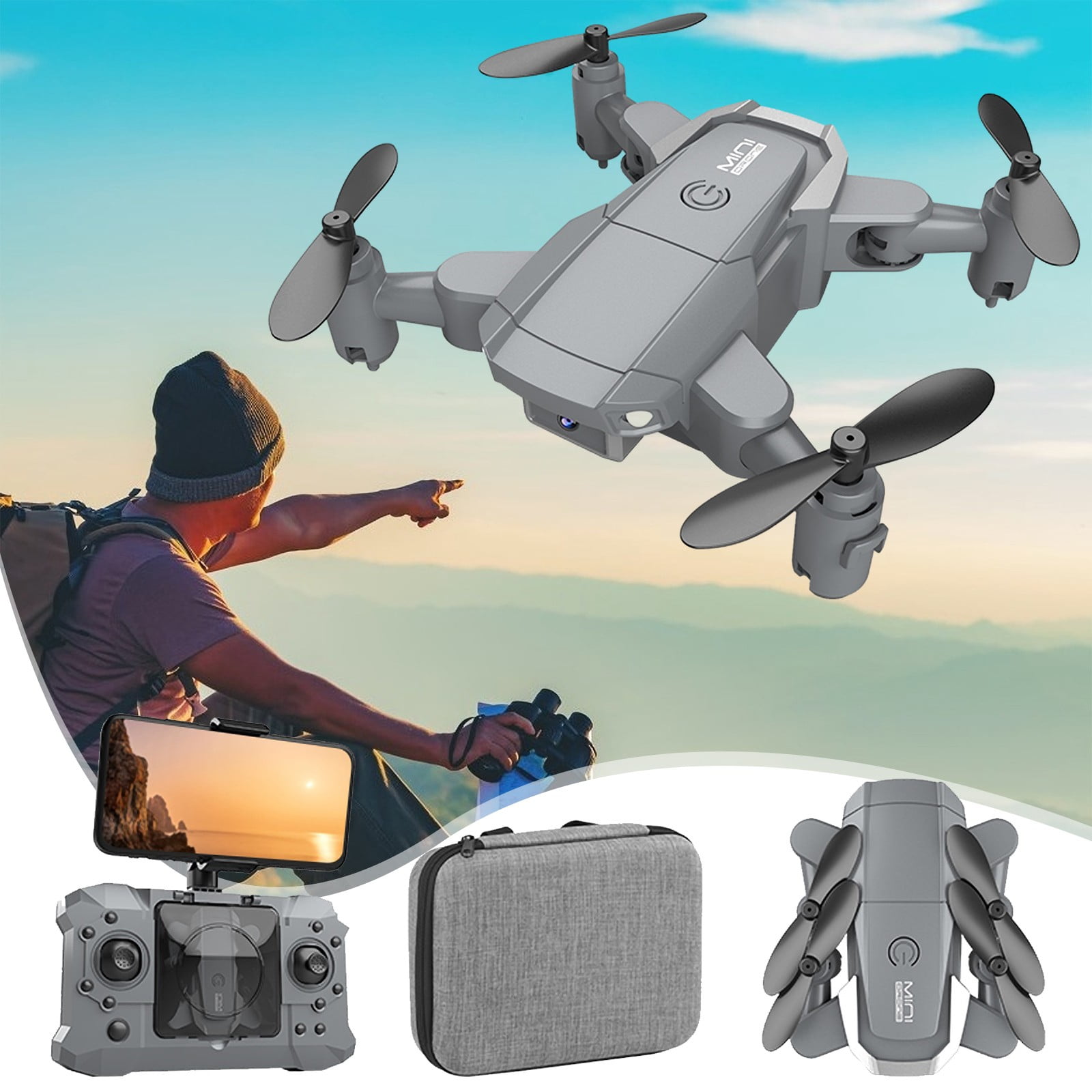 Kids Drones for Age 6-8, Drone With 4K FPV Camera Remote Control Toys ...