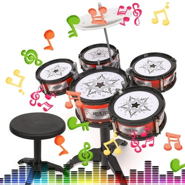 Best Choice Products 5-Piece Kids Beginner Junior Size Drum Set ...
