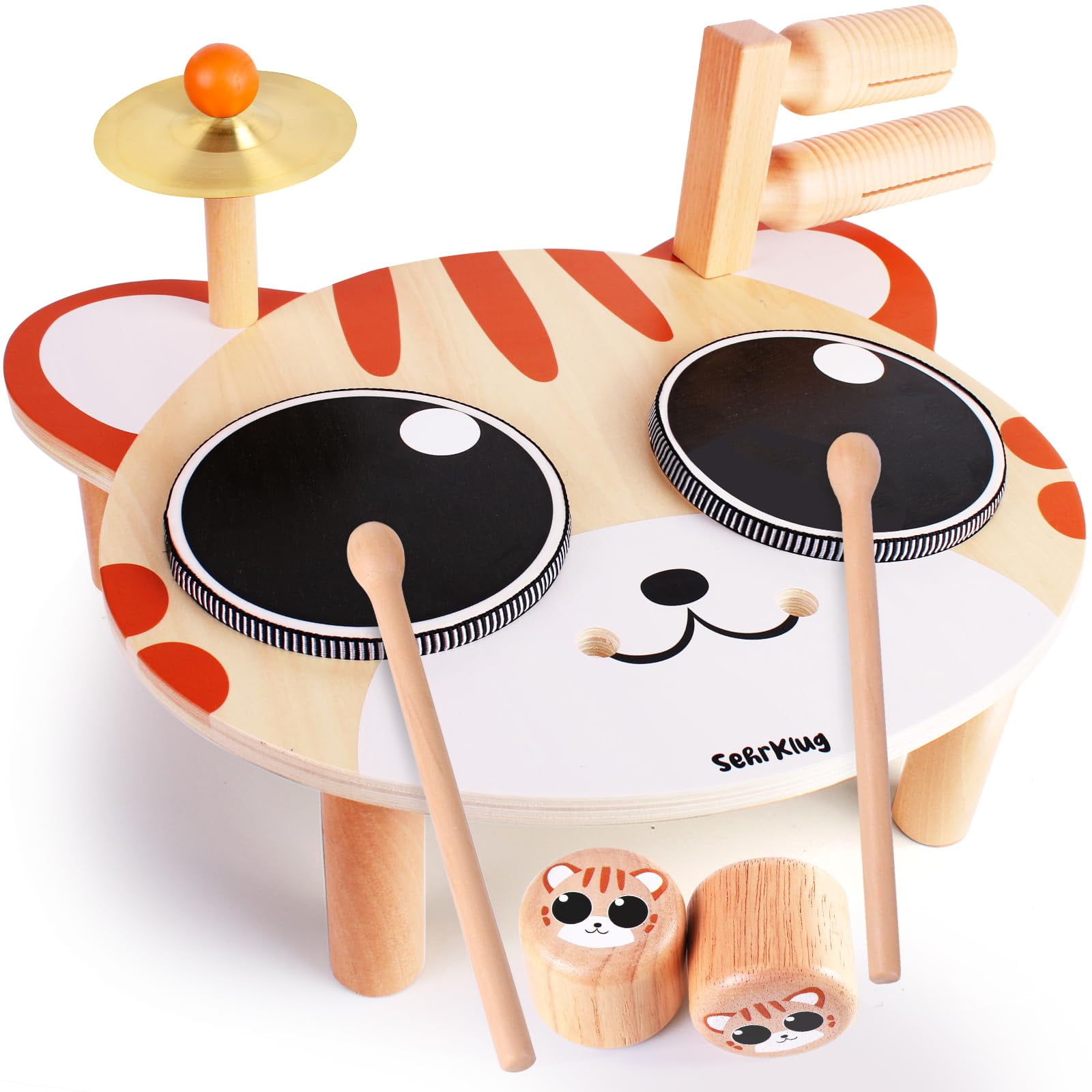 Kids Drum Set For Toddlers 1-3 - Baby Musical Instruments Montessori ...