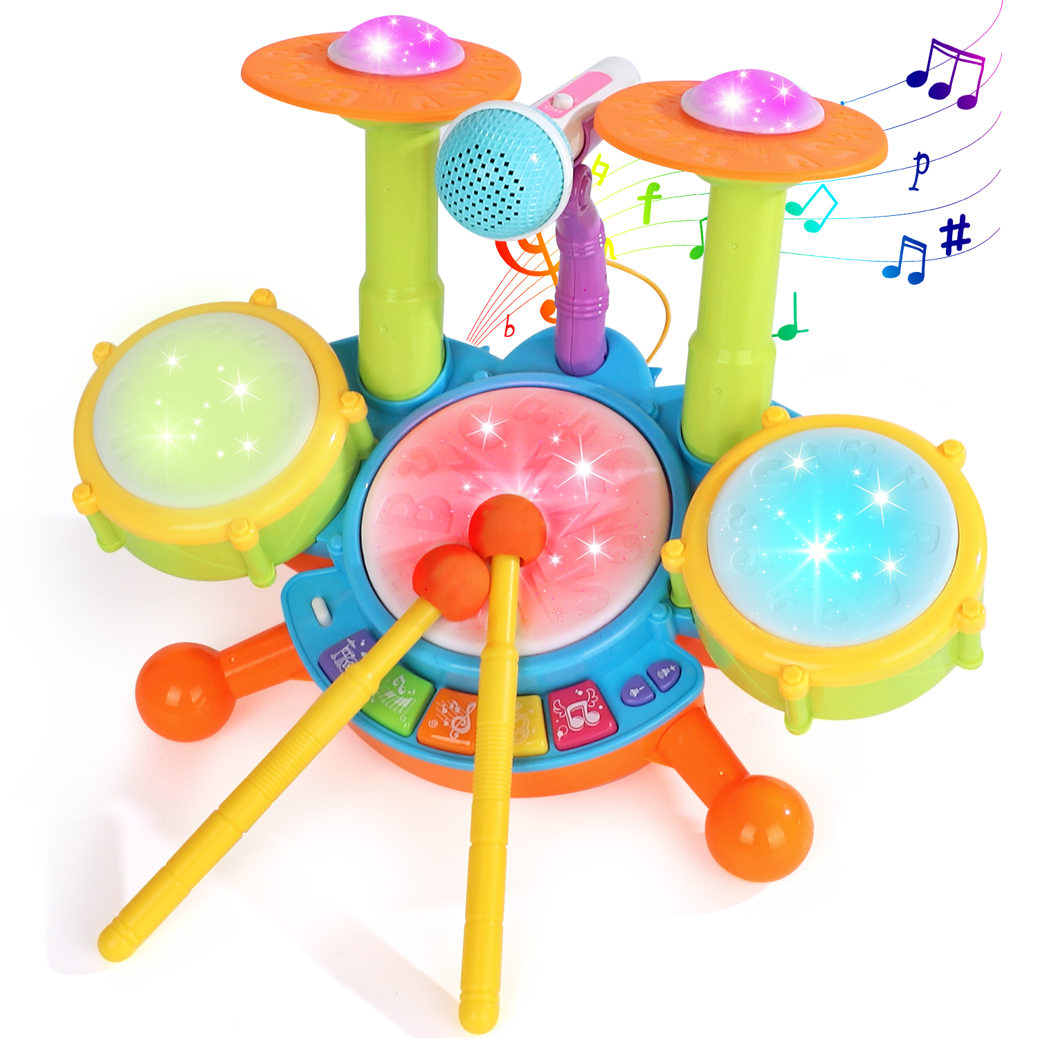 Melissa & Doug K's Kids Bongo Drums Soft Musical Instrument - Walmart.com