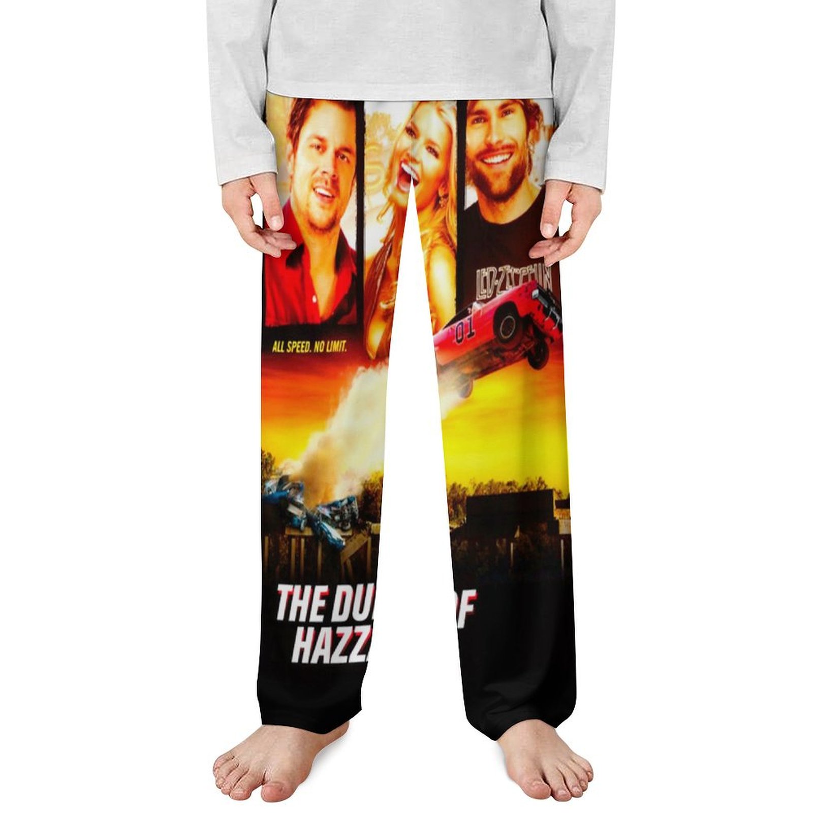 Kids Dukes Haz-zard Pajama Pants Cartoon Long Pj Pants Cute Elastic ...