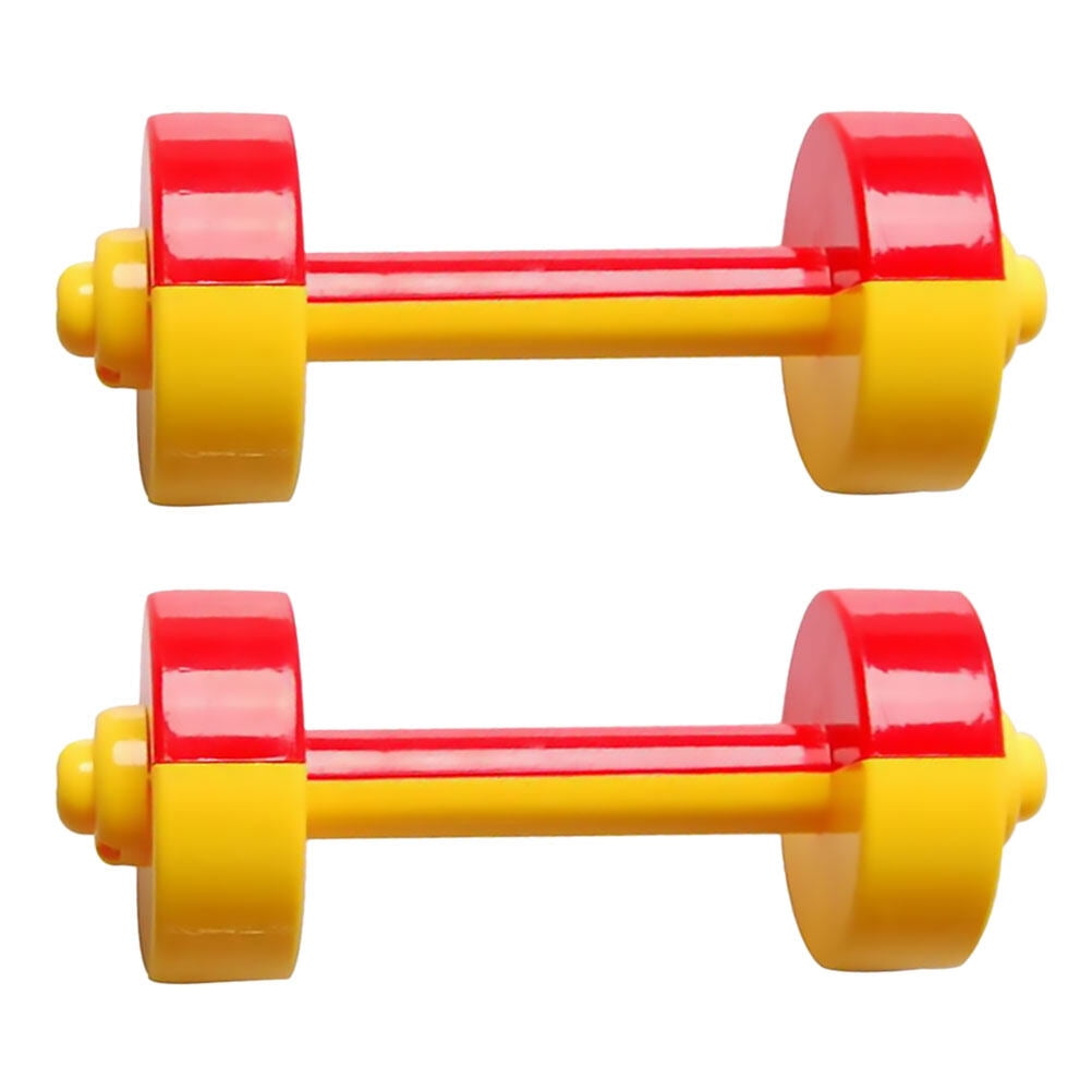 Kids Dumbbell Toy 1 Pair Kids Weight Lifting Set Plastic Dumbbell Toy ...
