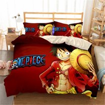 3 Pieces One Piece Duvet Cover Set 3D Printed Anime Bedding Sets Queen ...