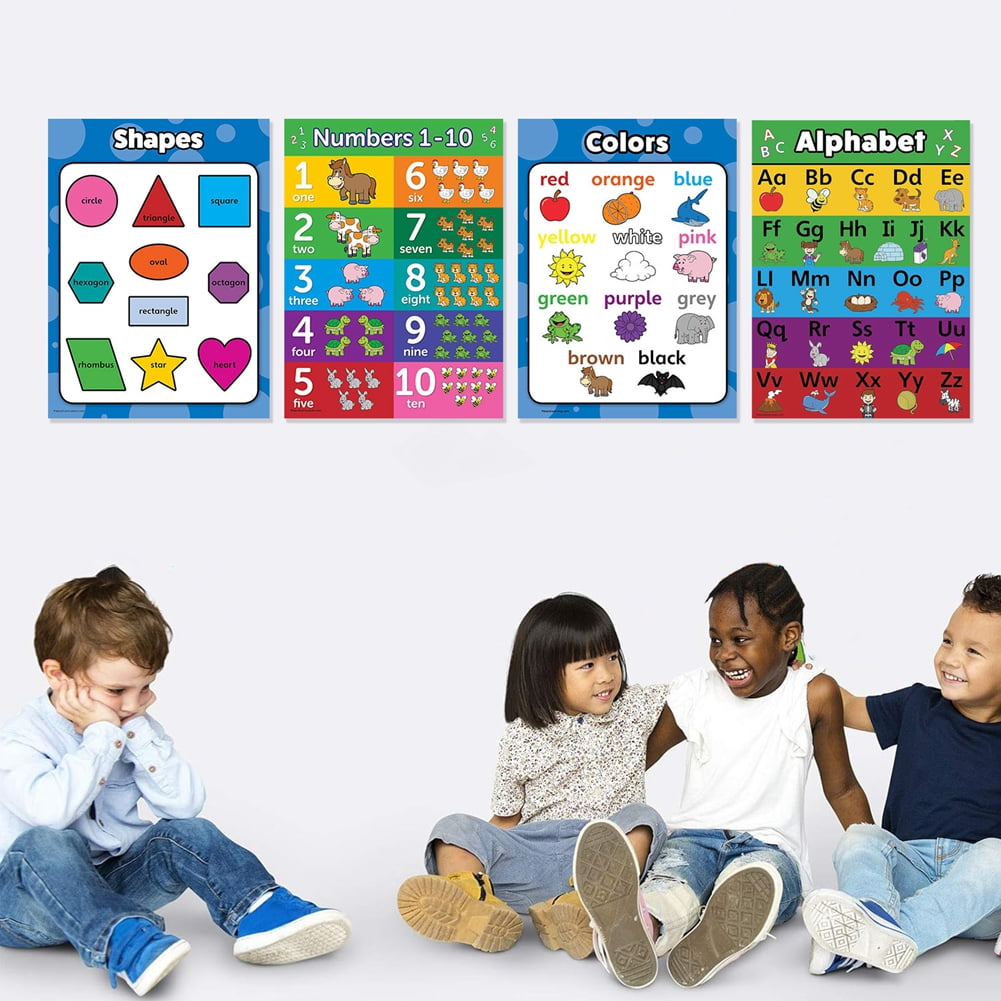 Kids Early Educational Posters for Toddlers Classroom Posters Playroom ...