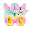 Kids Easter Peeps Plush Bunny Rainbow Slippers (One Size Fits Most) - Walmart.com