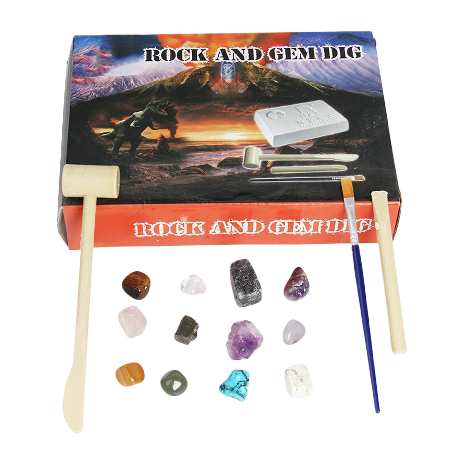Kids Educational DIY Gemstone Excavation Kit Science Learning ...