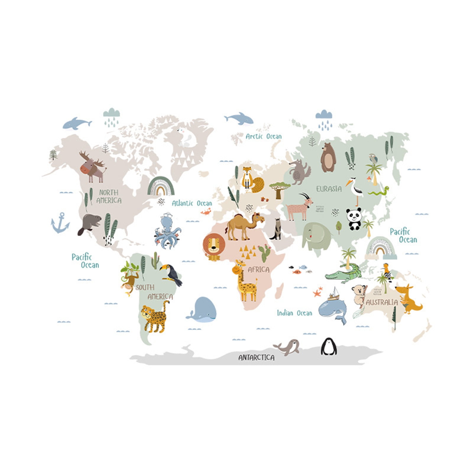 World Map Stickers