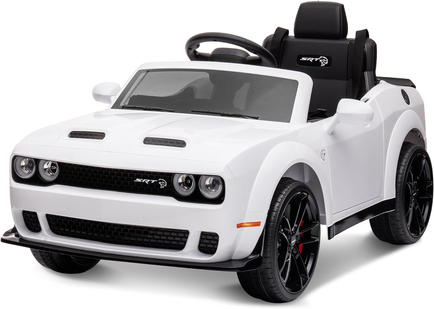 Kids Electric Car, Dodge Challenger Ride on Car, 12V7Ah Battery Powered ...
