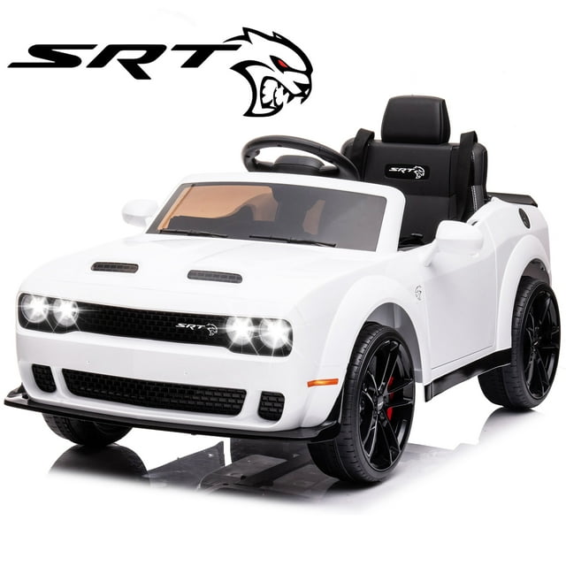 Kids Electric Car, Dodge Challenger Ride on Car, 12V7Ah Battery Powered ...