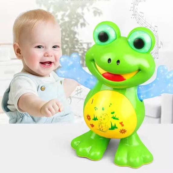 Kids Electric Dancing Frog Toy, Interactive Swing Light Music ...
