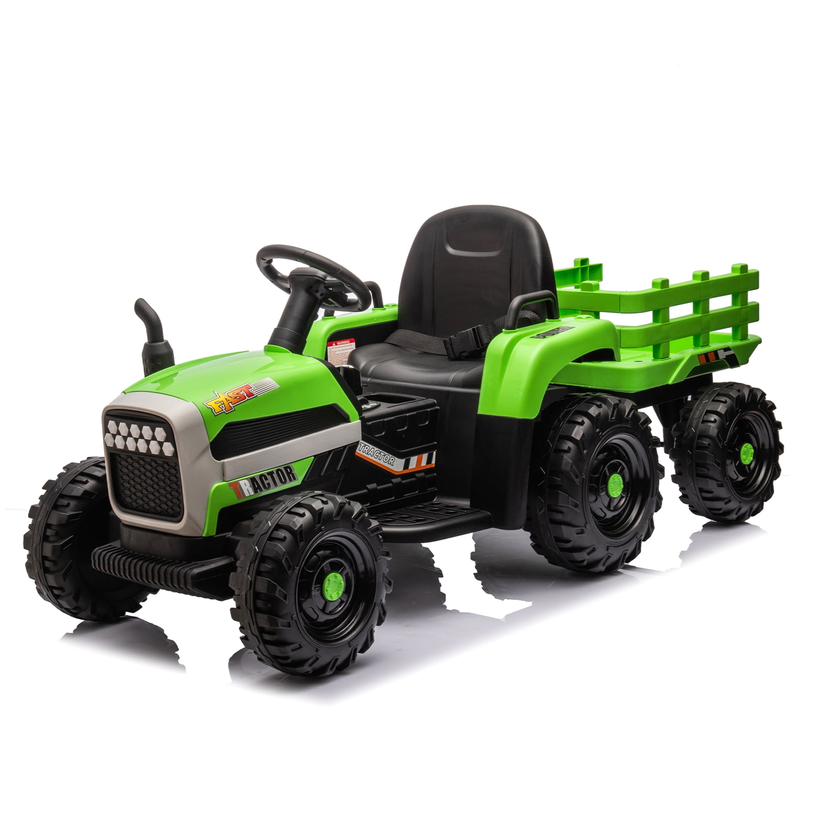 Kids Electric Ride on Toy Tractor, 24V Battery Powered Ride on Tractor ...