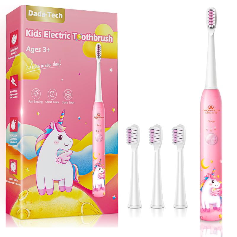 Kids Electric Toothbrush 3-5-6-12 Rechargeable Electric Toothbrush with ...