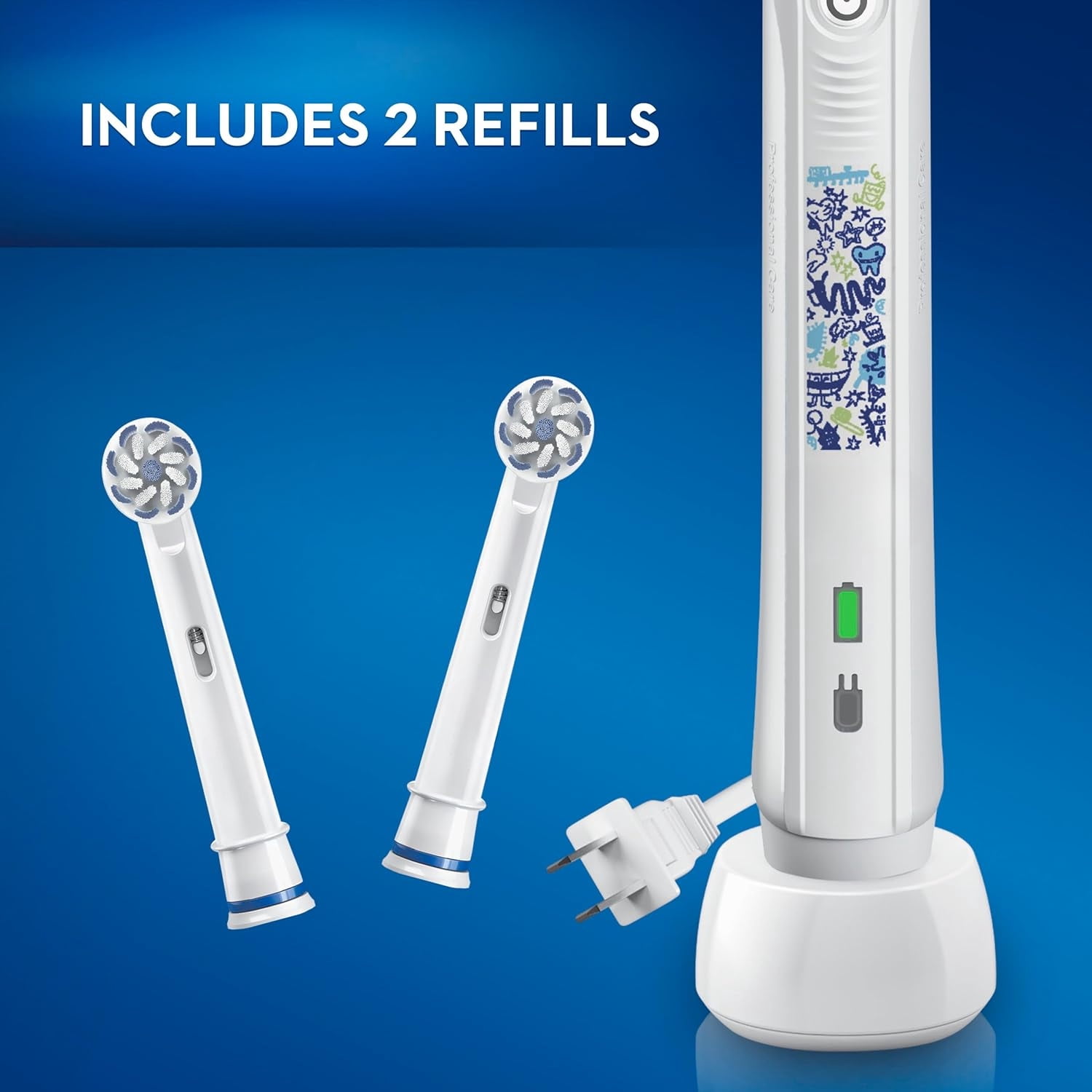 Kids Electric Toothbrush with Coaching Pressure Sensor and Timer ...