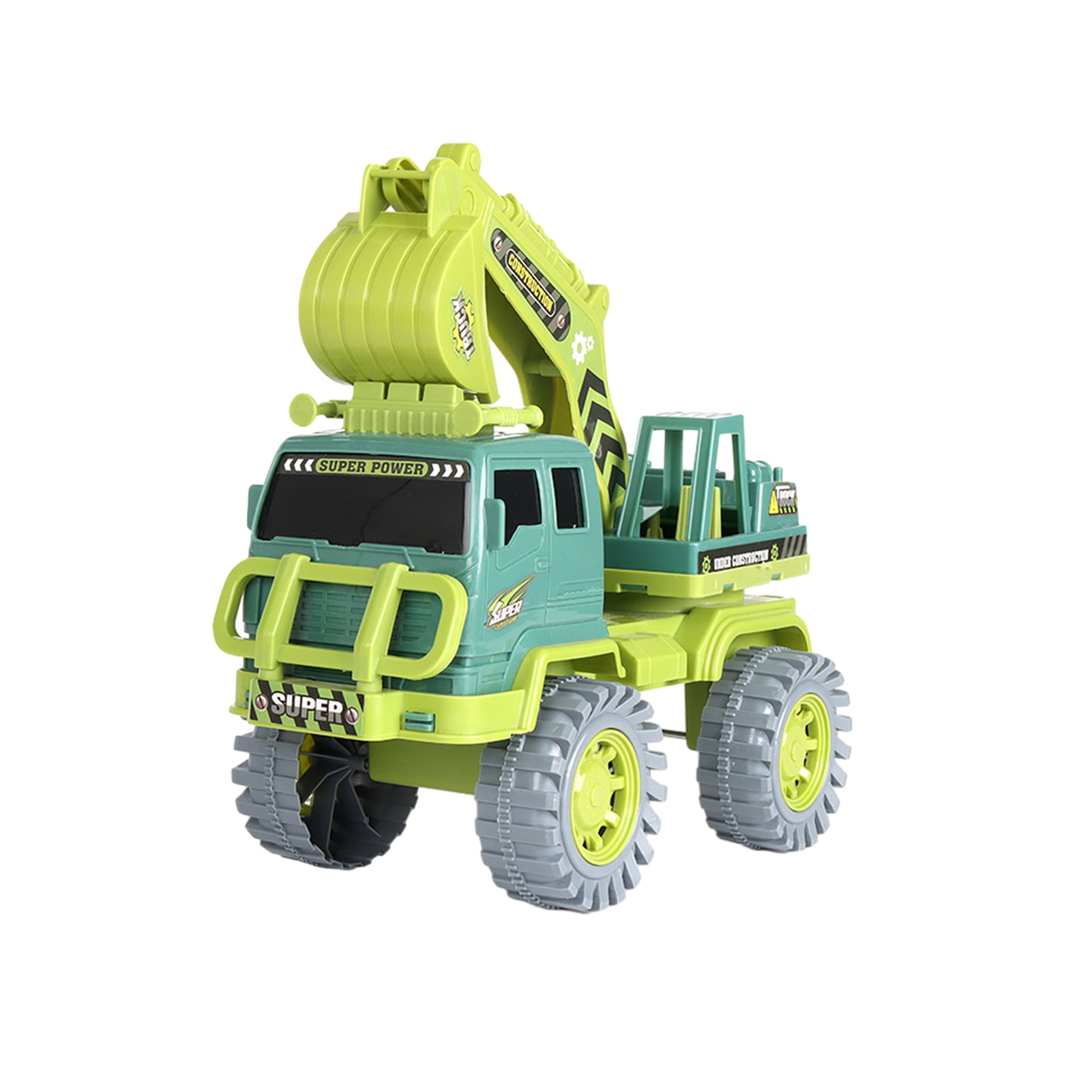 Kids Engineering Truck Toy Simulation Excavator/Dump/Mixer Truck Model ...