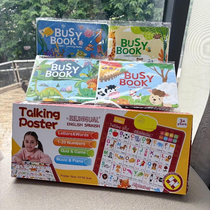 Kids' English-Spanish Alphabet Poster - Fun Bilingual Learning for ABC ...