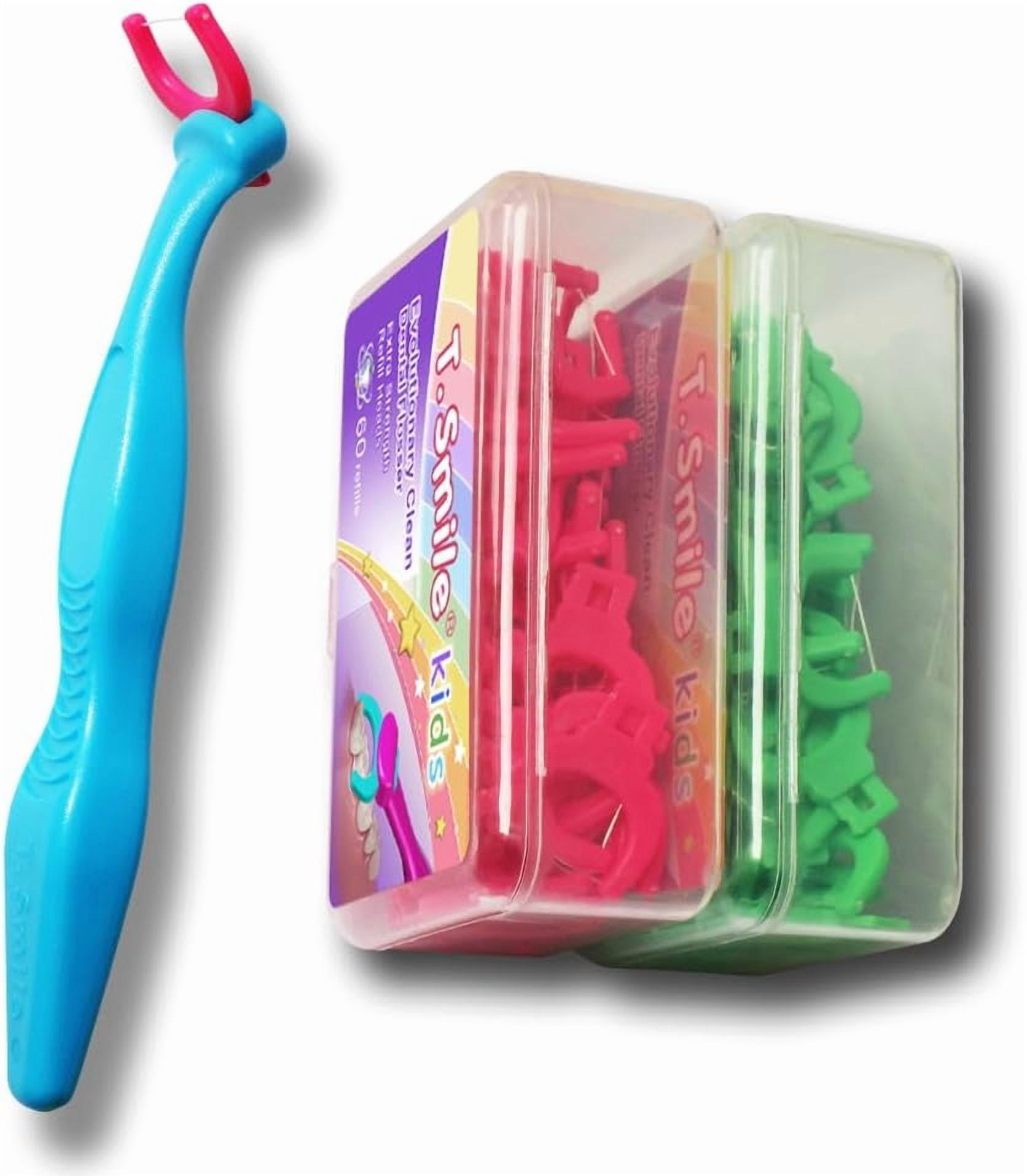 Kids Evolutionary Clean Dental Flosser Kit, Child-Sized Handle ...