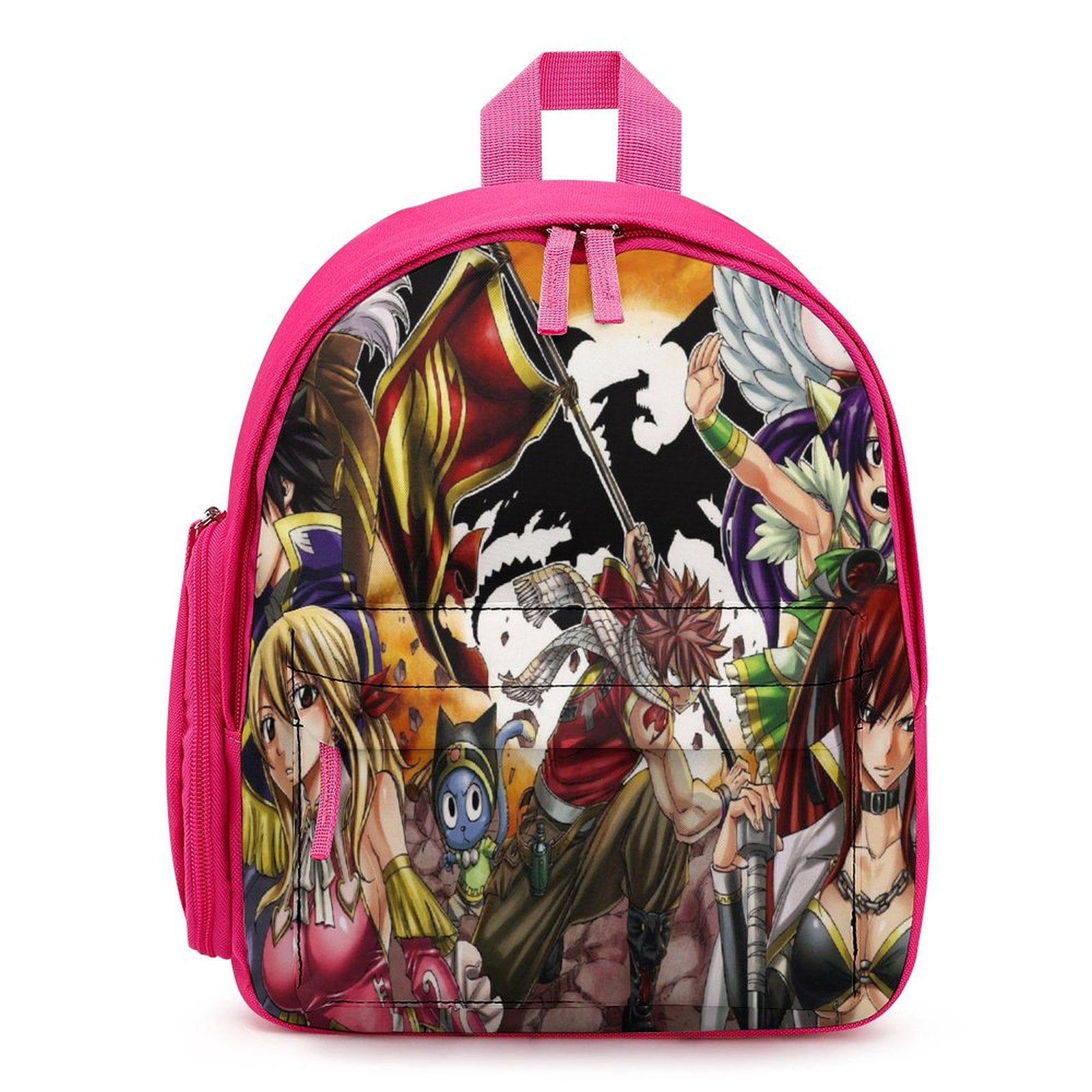 Fairy Tail Backpack for Toddler Backpack with Front Pocket Bookbag ...