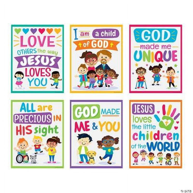 Kids’ Faith & Diversity Poster Set, Classroom, Educational, 6 Pieces ...