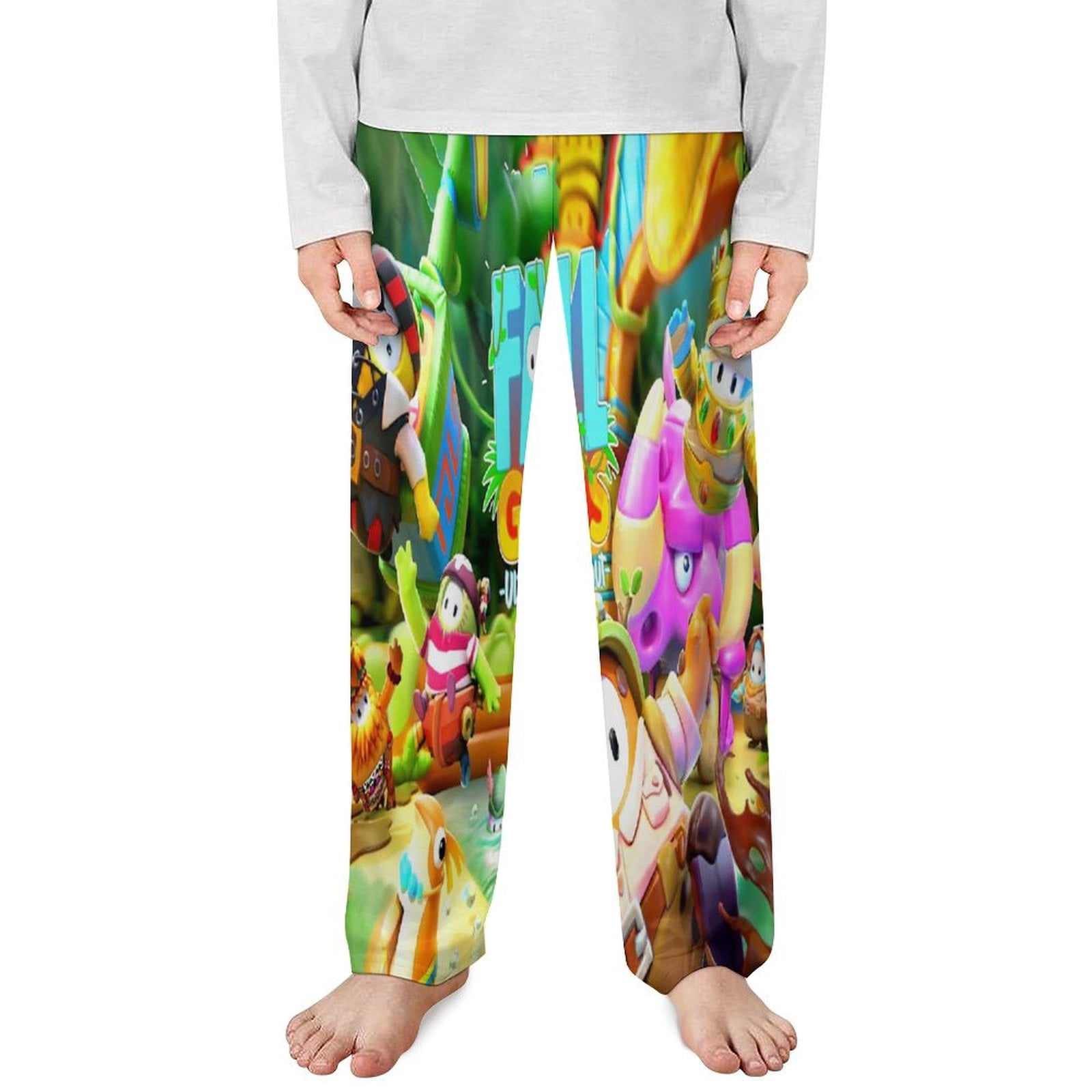 Kids Fall Guy Pajama Pants Cartoon Long Pj Pants Cute Elastic Waist ...