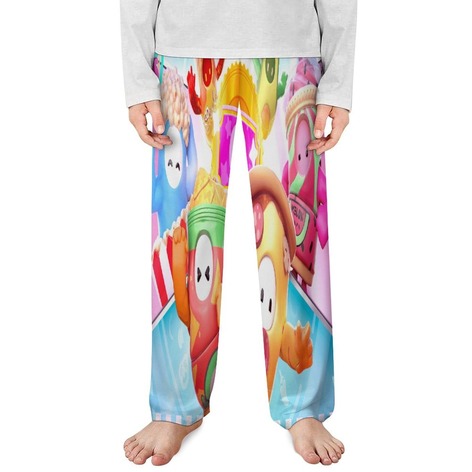 Kids Fall Guy Pajama Pants Cartoon Long Pj Pants Cute Elastic Waist ...