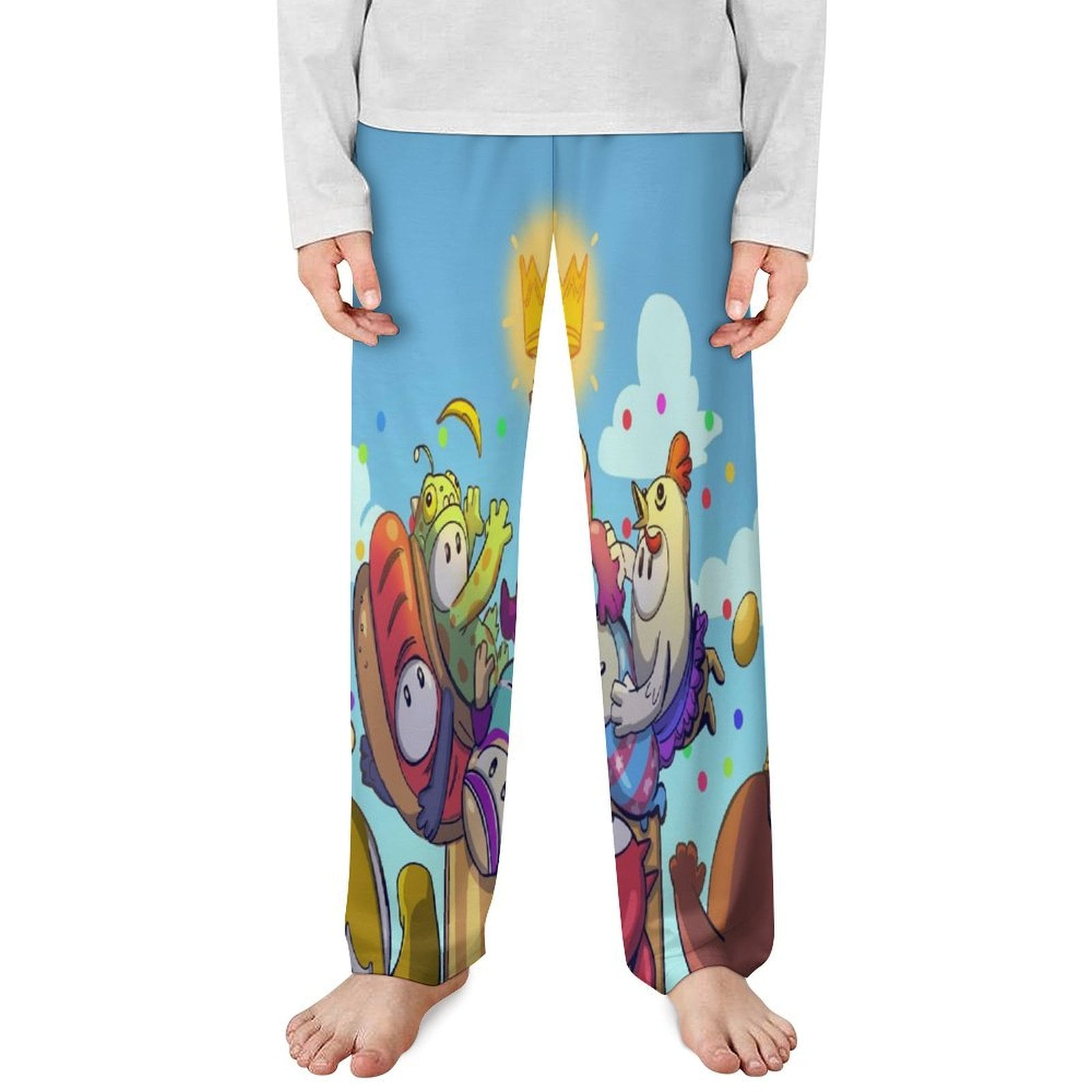 Kids Fall Guy Pajama Pants Cartoon Long Pj Pants Cute Elastic Waist ...