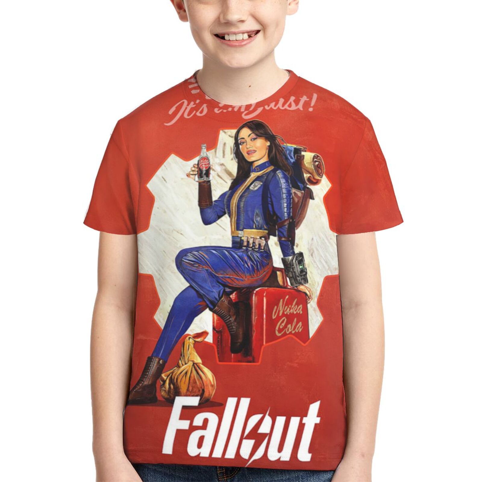 Kids Fallout T-Shirt 3d Printed Shirt Short Sleeve Top Tees For Boys ...