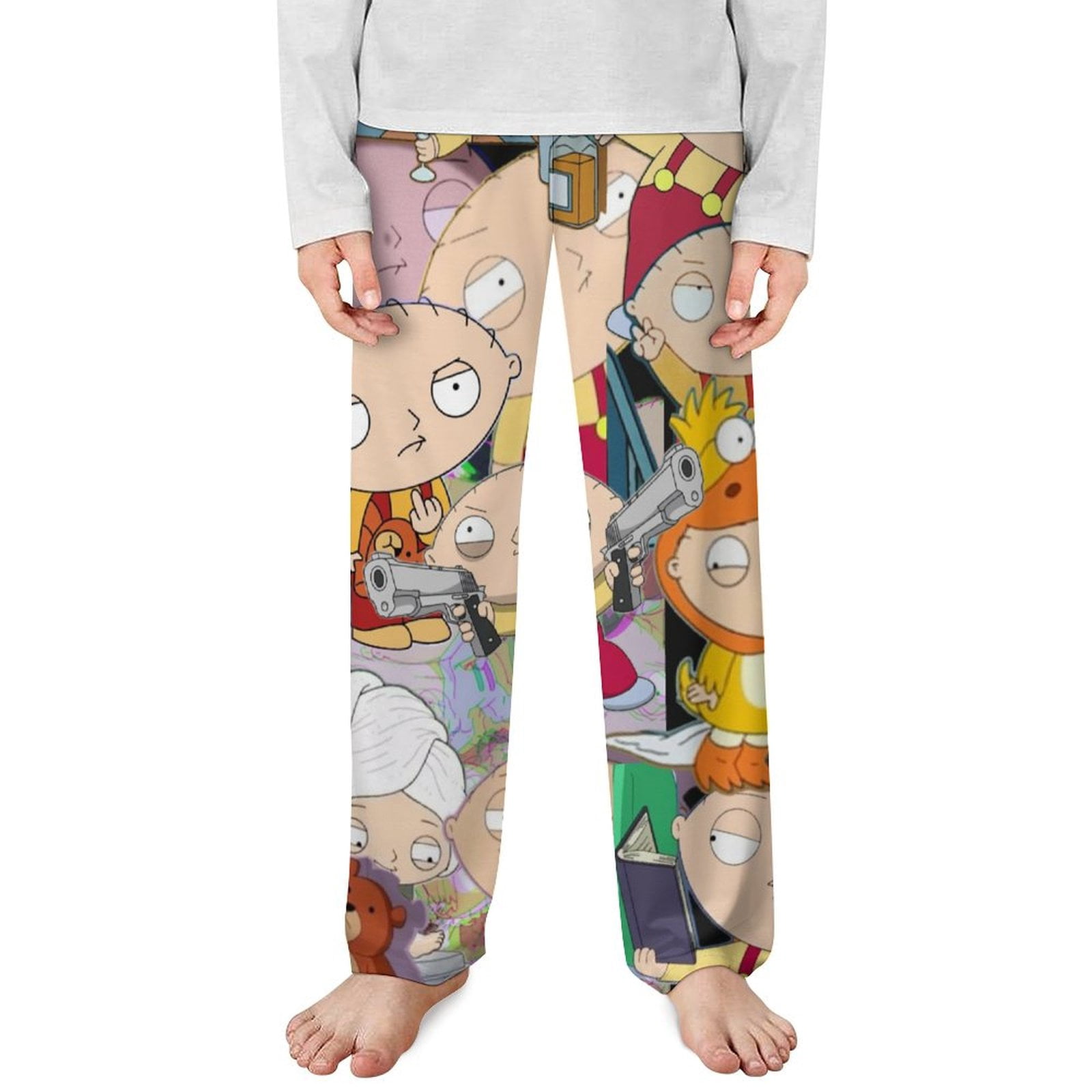 Kids Fam-ily Guy Pajama Pants Cartoon Long Pj Pants Cute Elastic Waist ...
