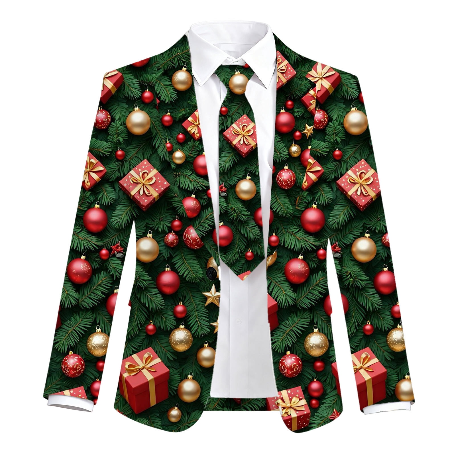 Kids Fashion Coat - Festive Print Boys Formal Jacket for Holiday ...