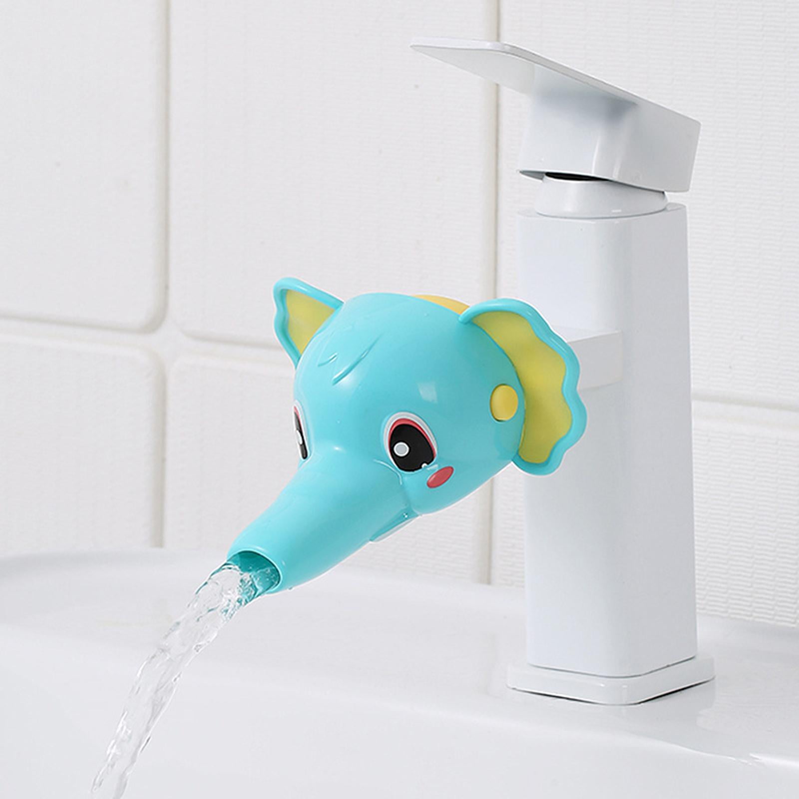 Kids Faucet Extender Bath Spout Wash Helper Tap Extender for Blue ...