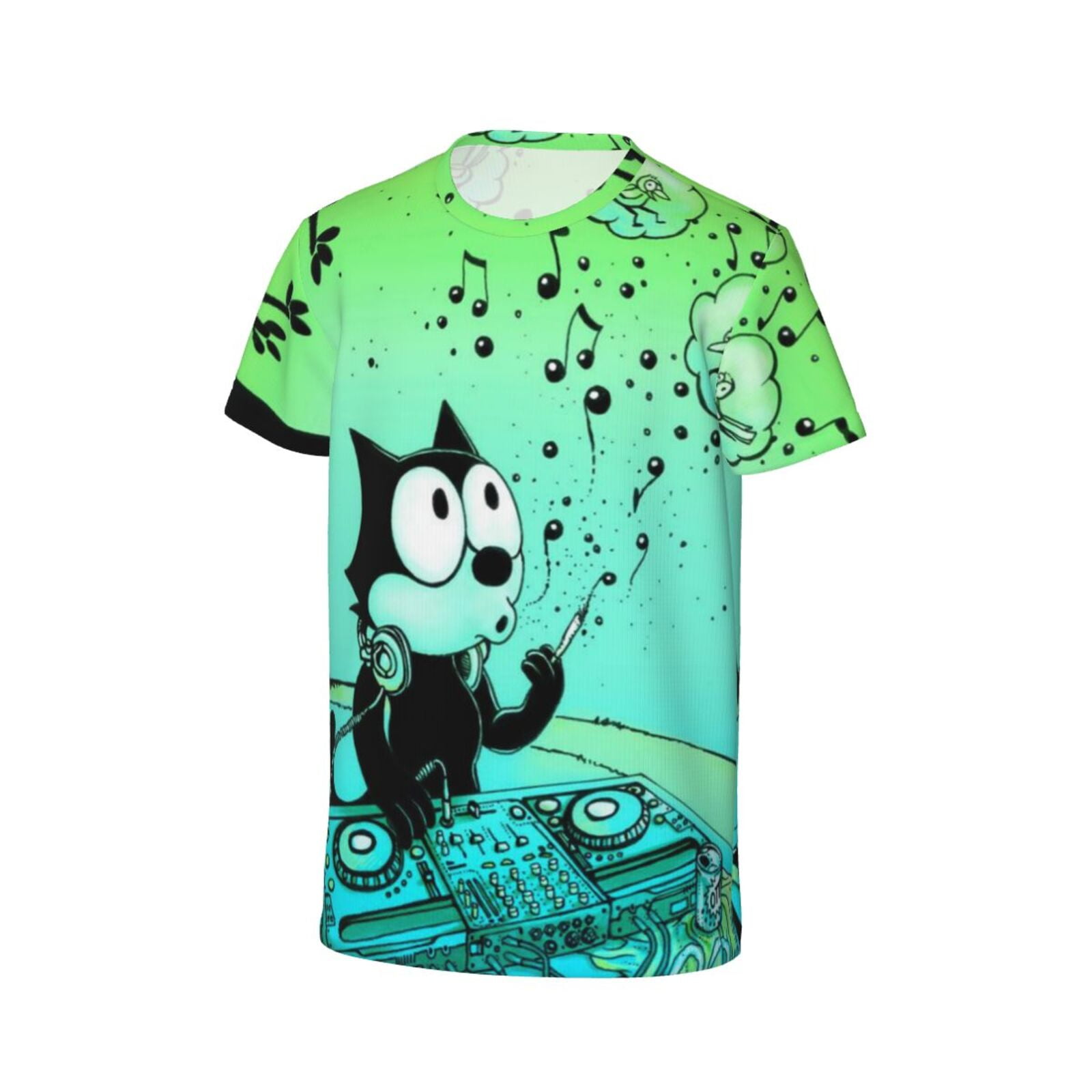 Kids Felix The Cat Graphic Tees Funny Cartoon 3D Print Short Sleeve T ...