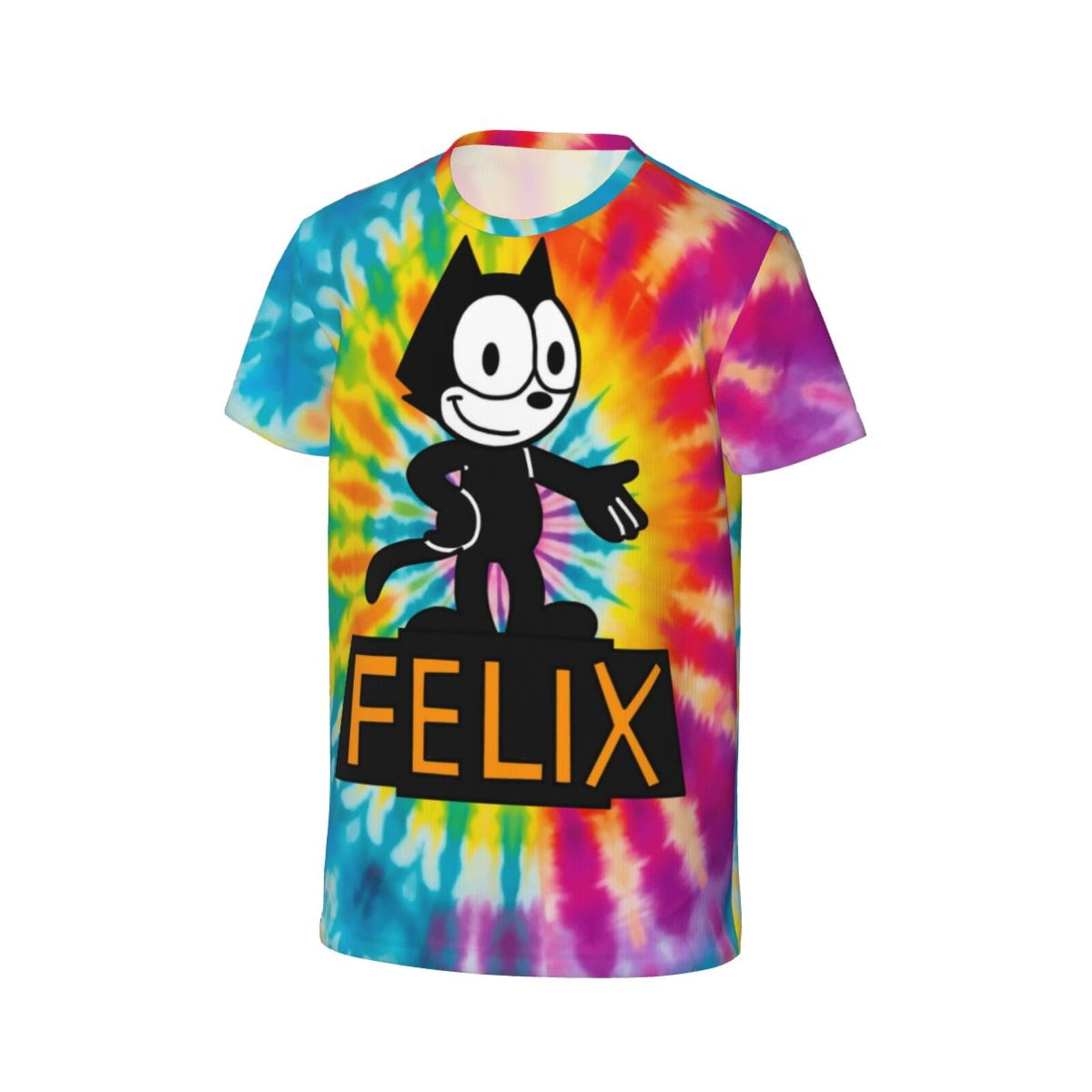 Kids Felix The Cat Graphic Tees Funny Cartoon 3D Print Short Sleeve T ...