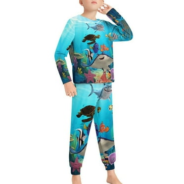 Finding Nemo Toddler boy micro fleece footed pj - Walmart.com